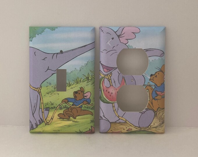 Winnie the Pooh Roo and Heffalump Light Switch and Electrical Outlet ...