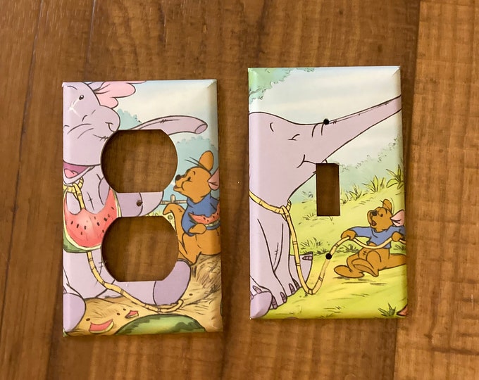 Winnie the Pooh Roo and Heffalump Light Switch and Electrical Outlet ...