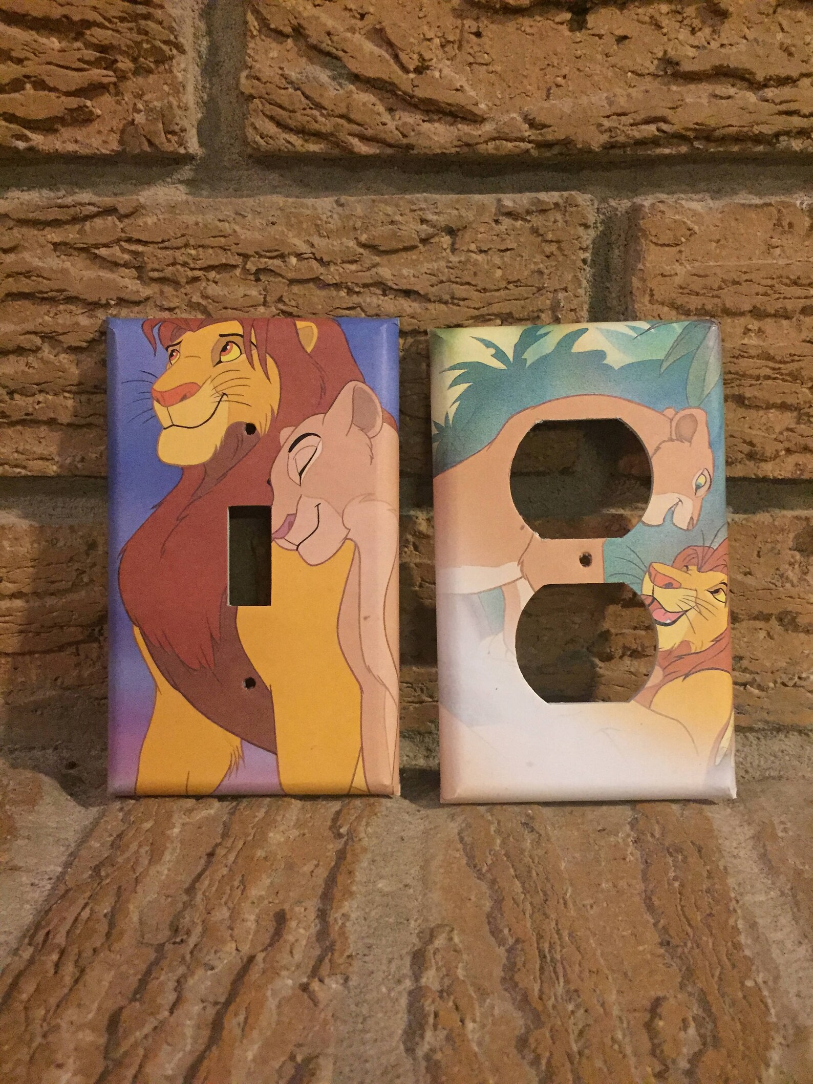 Lion King Simba and Nala Light Switch and Electrical Outlet | Etsy