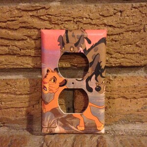 Simba and Hyenas Lion King Electrical Outlet Plate Cover | Etsy