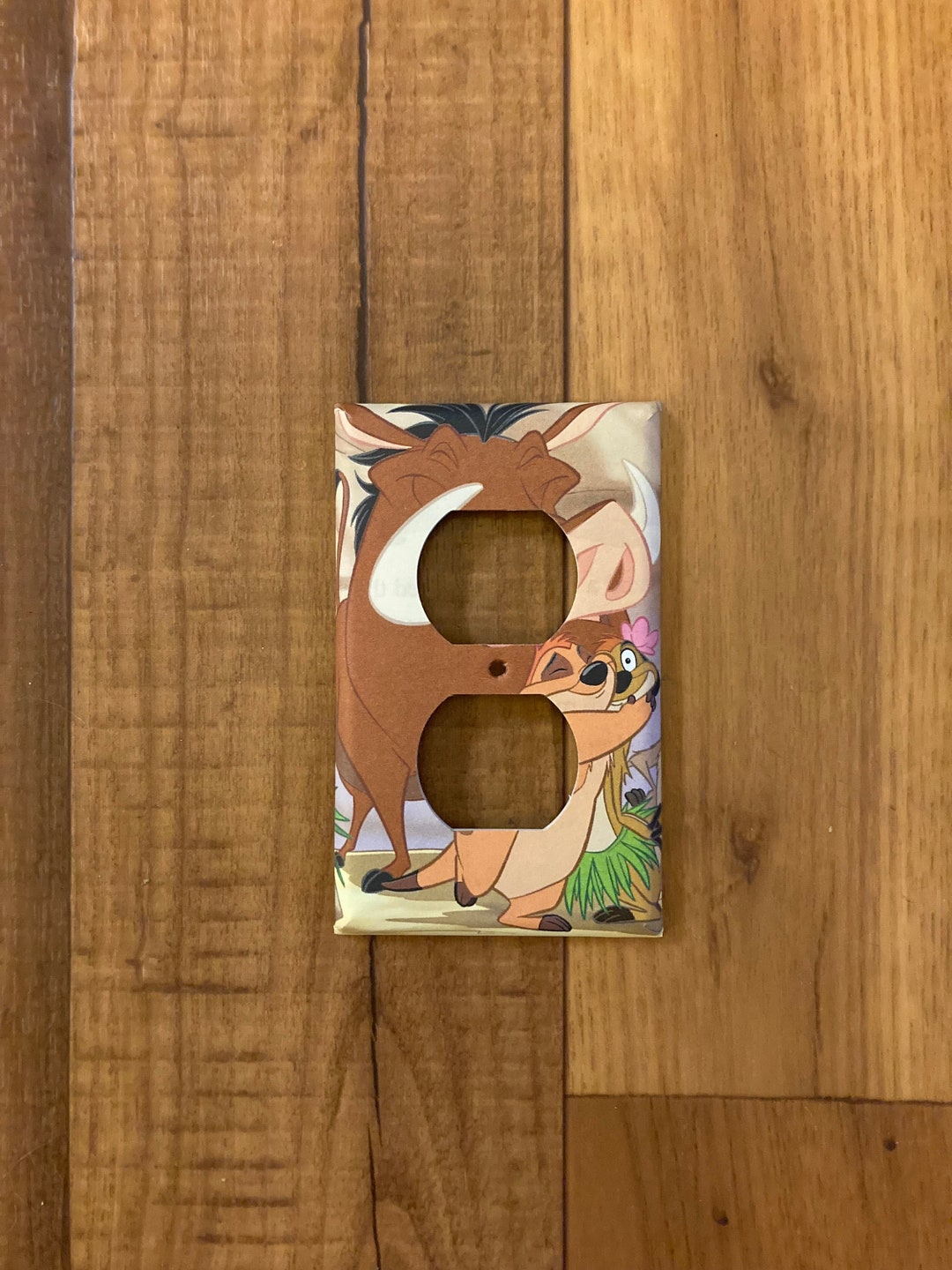 Lion King Pumbaa Timon and his Mother Electric Outlet Plate, Lion King ...