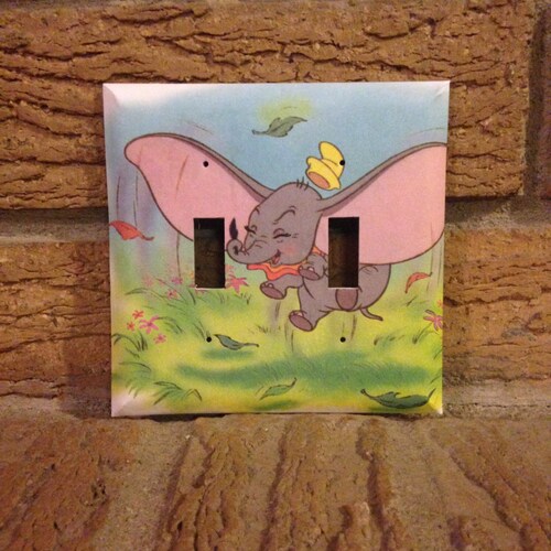 Dumbo and His Magic Feather Double Prong Light Switch Cover - Etsy