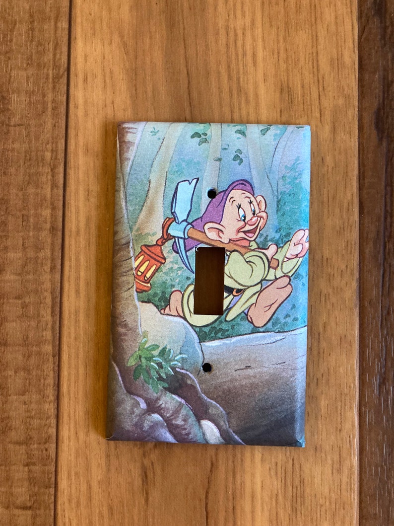 Dopey Snow White and the Seven Dwarfs Light Switch Cover, SW4 - Etsy