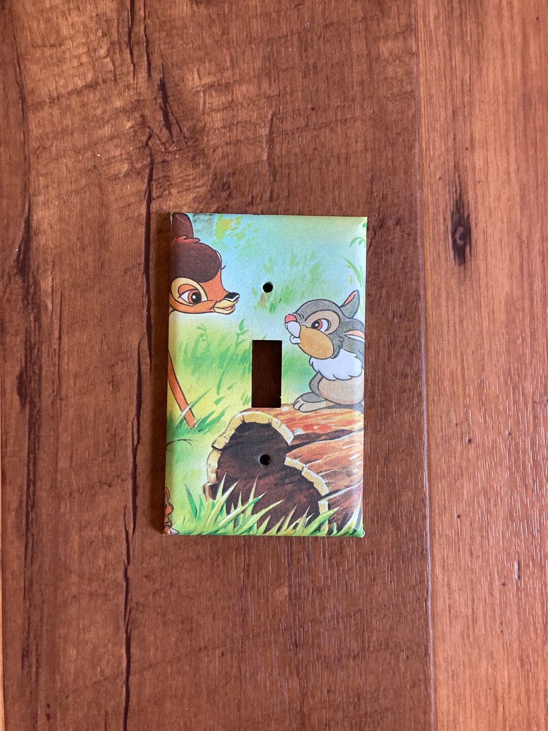 Bambi and Thumper Switchplate Light Switch Cover, Bambi Nursery, Deer ...