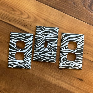 Zebra Print Light Switch and Electrical Outlet Covers - Etsy