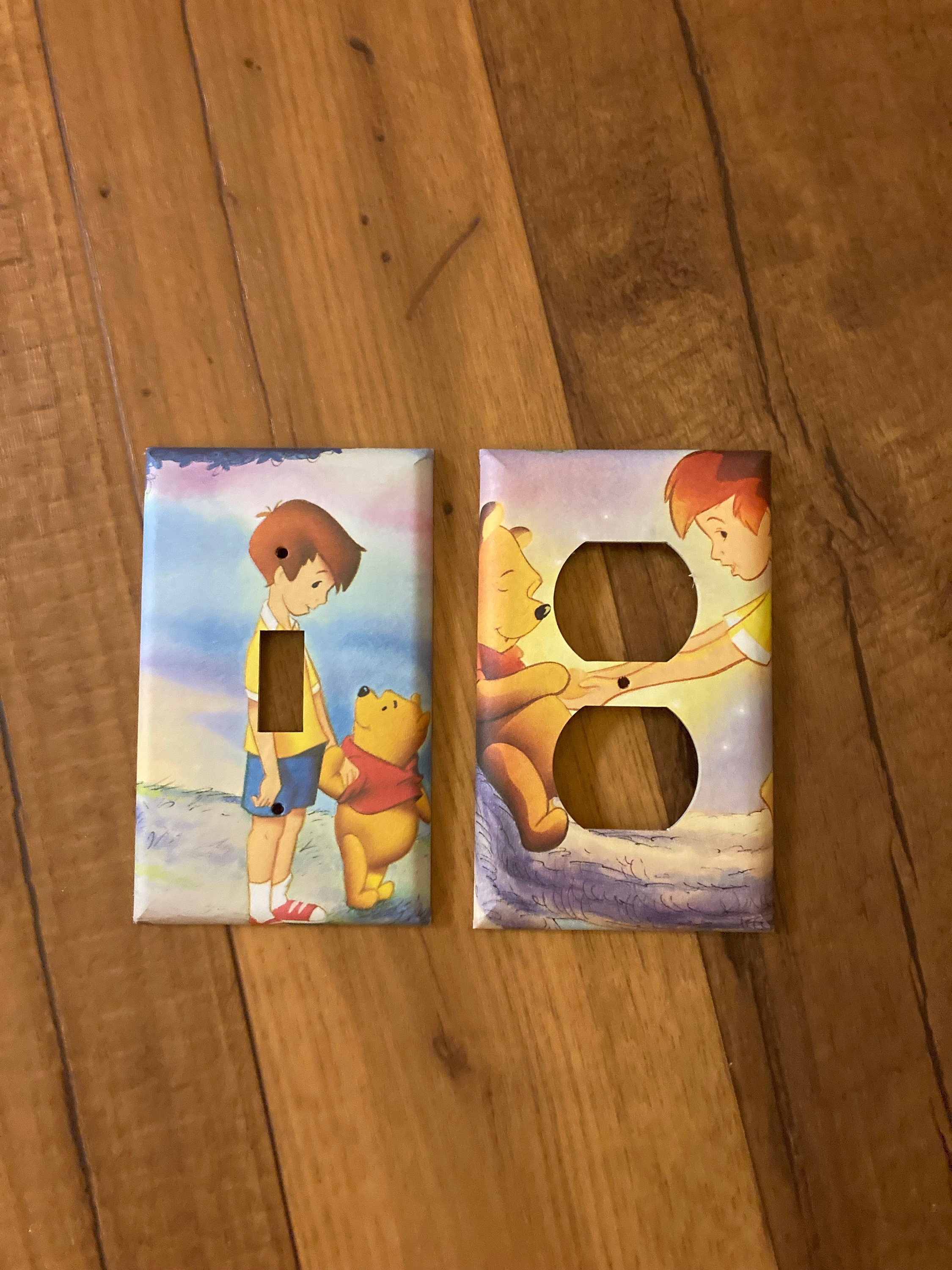 Winnie the Pooh Light Switch and Electrical Cover Christopher - Etsy