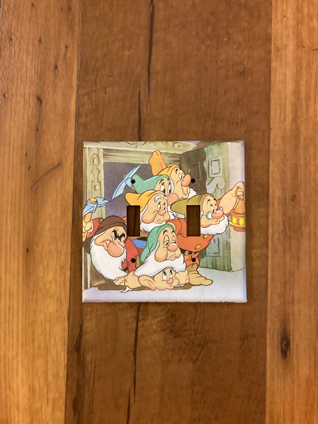 Snow White and the Seven Dwarfs Double Prong Light Switch Cover, Snow ...