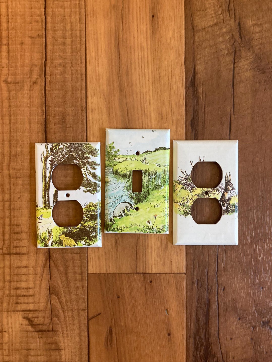 Classic Storybook Winnie the Pooh Light Switch and Electrical Outlet ...