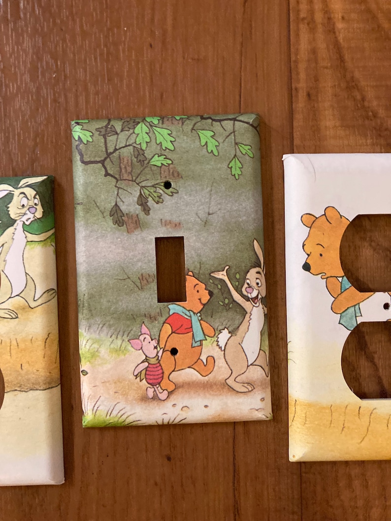 Winnie the Pooh Light Switch and Electrical Electrical Cover, WTP7 - Etsy