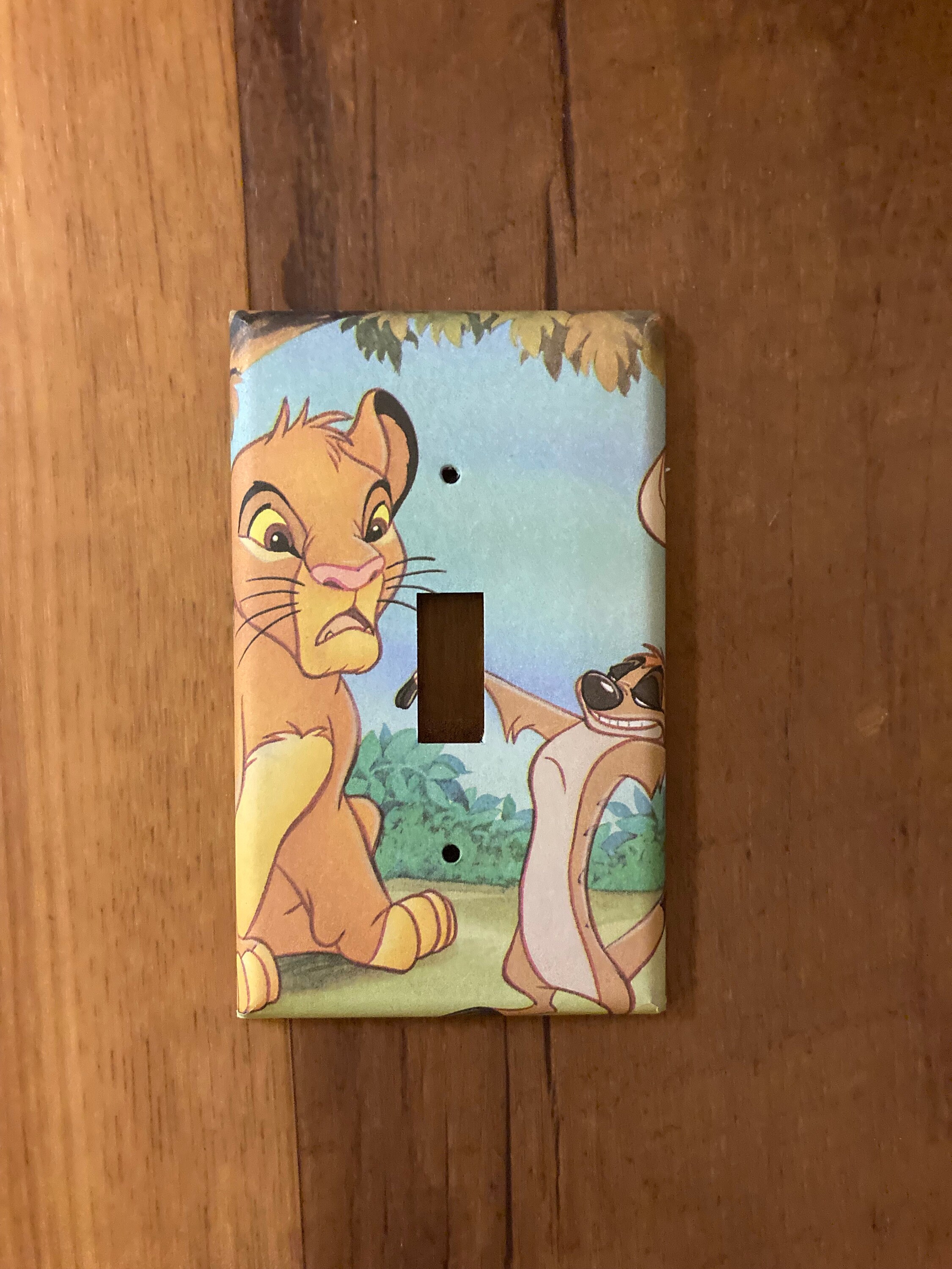 Lion King Simba and Timon Light Switch Plate LK21 - Etsy UK