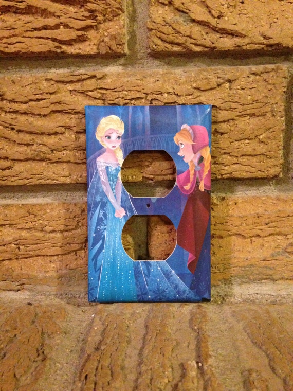 Frozen Anna and Elsa Switch Plate FROZ7 | Etsy