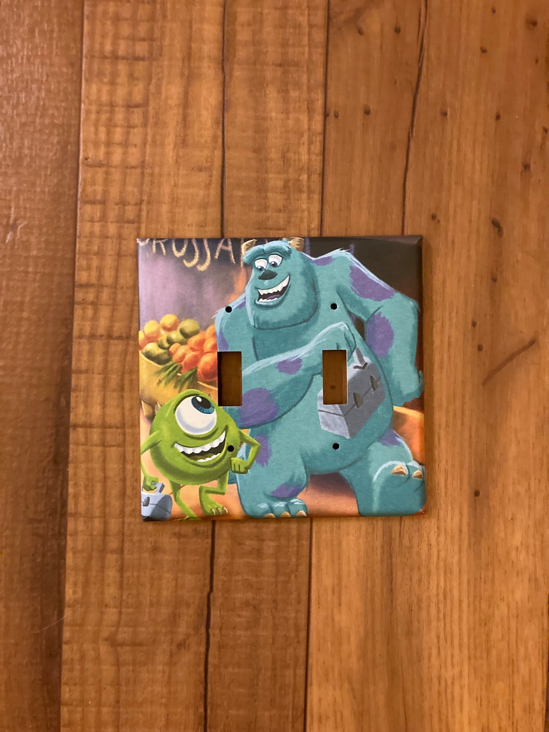 Monster's Inc Double Prong Light Switch Cover, Mike and Sully, INC13 - Etsy