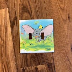 Dumbo and His Magic Feather Double Prong Light Switch Cover - Etsy
