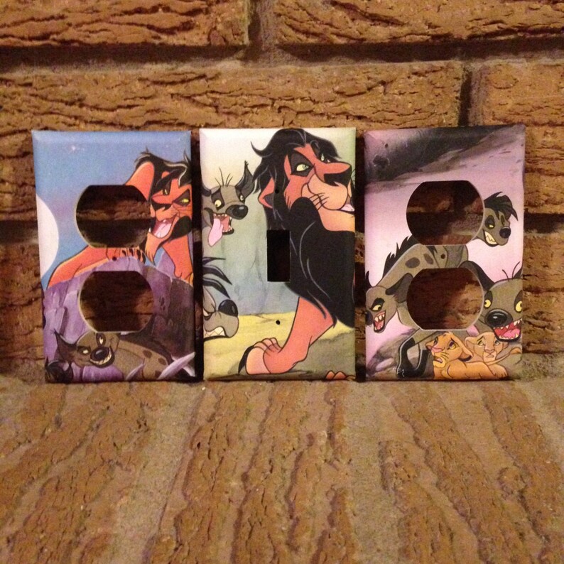 Lion King Scar Light Switch and Electrical Outlet Cover Set | Etsy