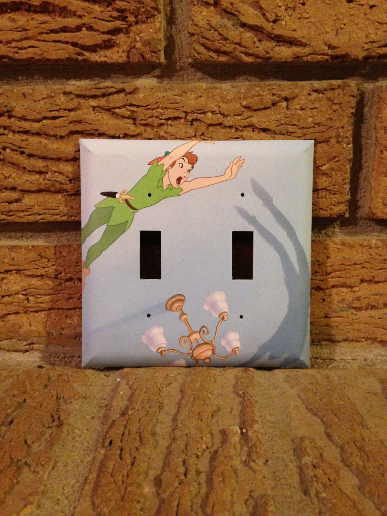 Peter Pan and His Shadow Double Light Switch Cover Peter Pan - Etsy