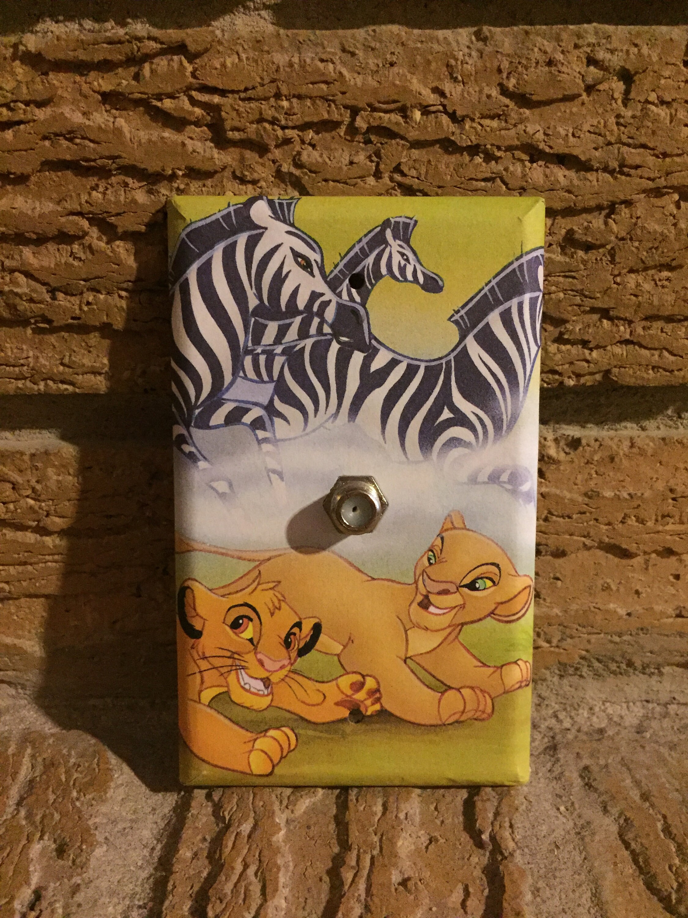 Simba and Nala Light Switch Cover Lion King, LK20 - Etsy