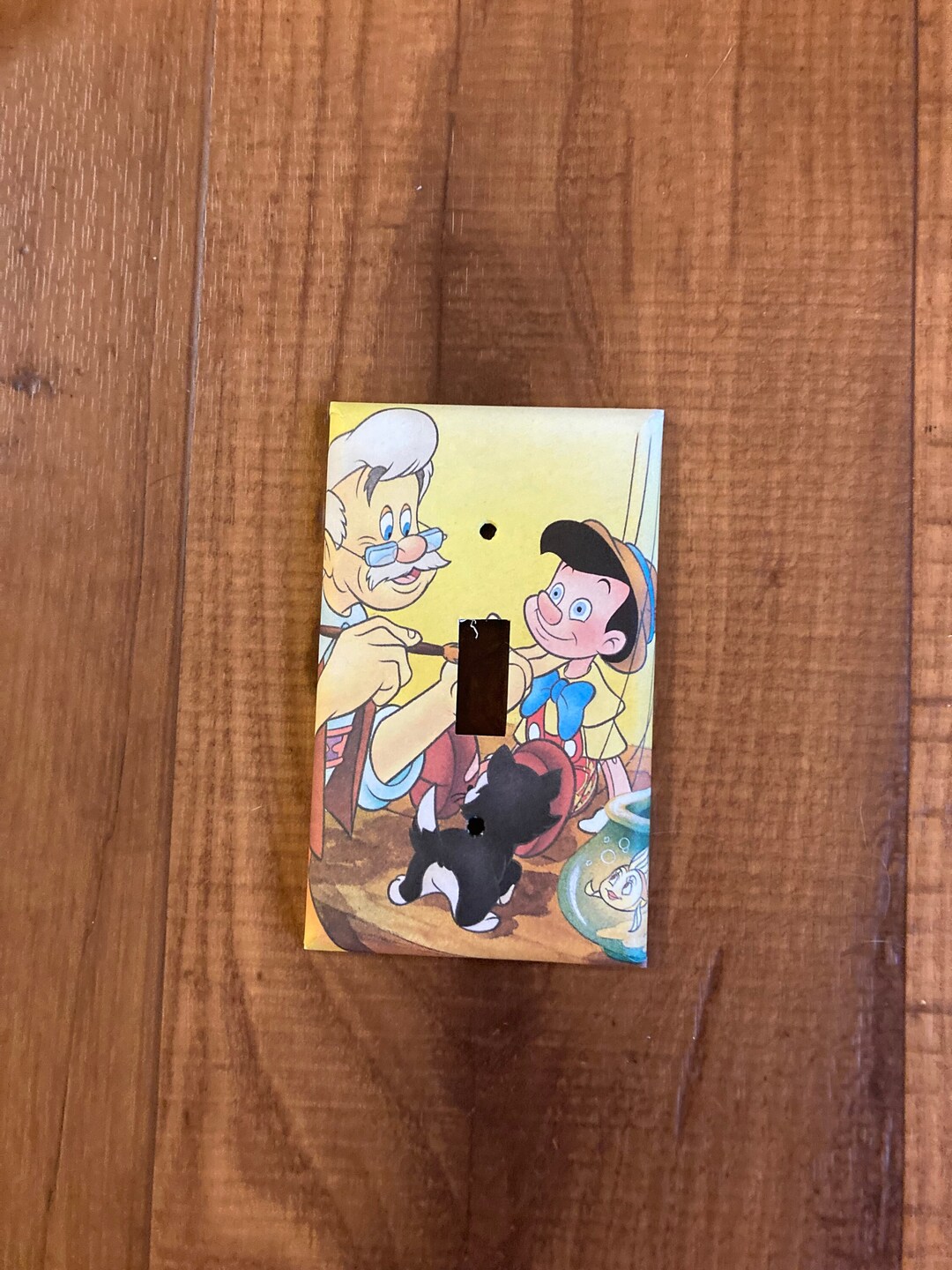 Handmade Geppetto and Pinocchio Light Switch Cover Pinocchio - Etsy