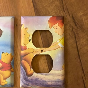 Winnie the Pooh Light Switch and Electrical Cover Christopher - Etsy