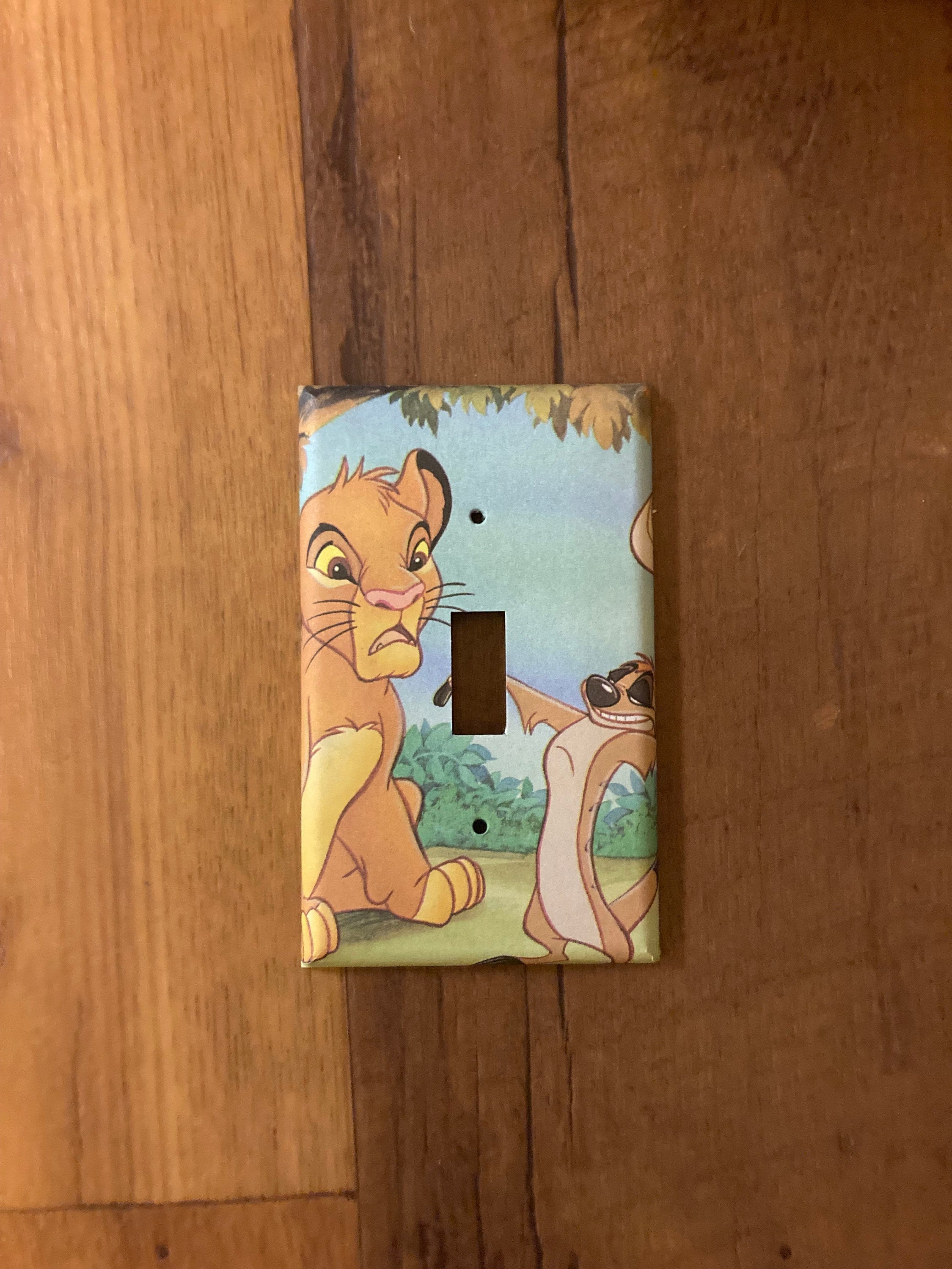 Lion King Simba and Timon Light Switch Plate LK21 - Etsy UK