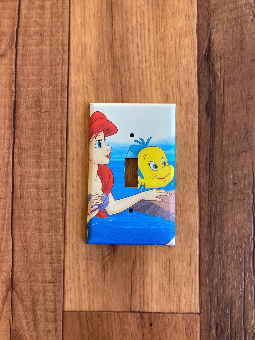 Little Mermaid Light Switch Wall Plate, Aril and Flounder - Etsy