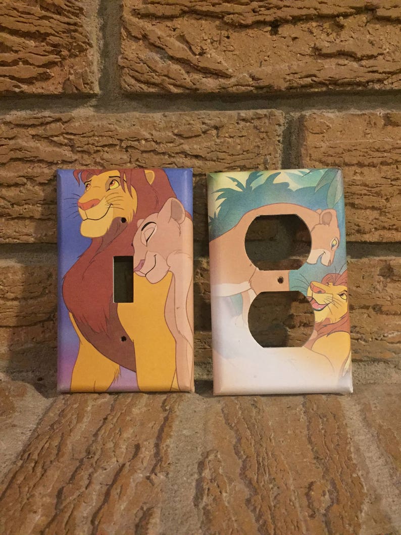 Lion King Simba and Nala Light Switch and Electrical Outlet | Etsy