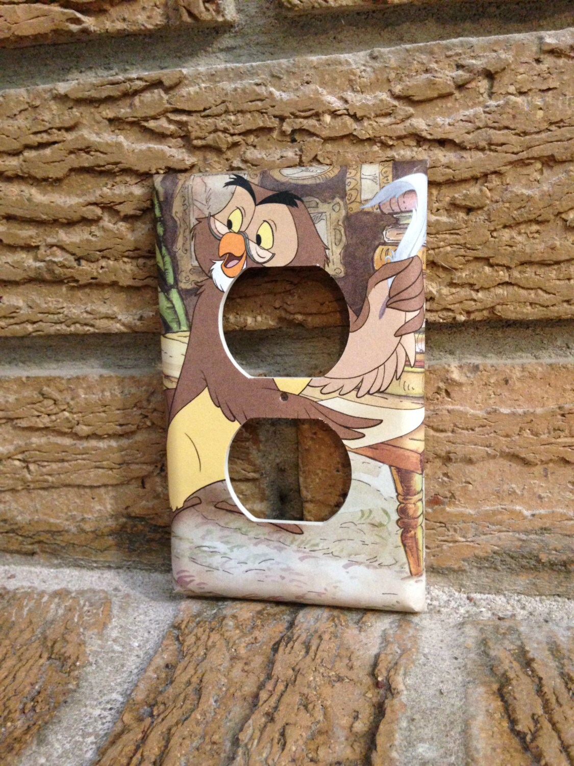 Winnie the Pooh Owl Electrical Outlet Cover Winnie the Pooh - Etsy