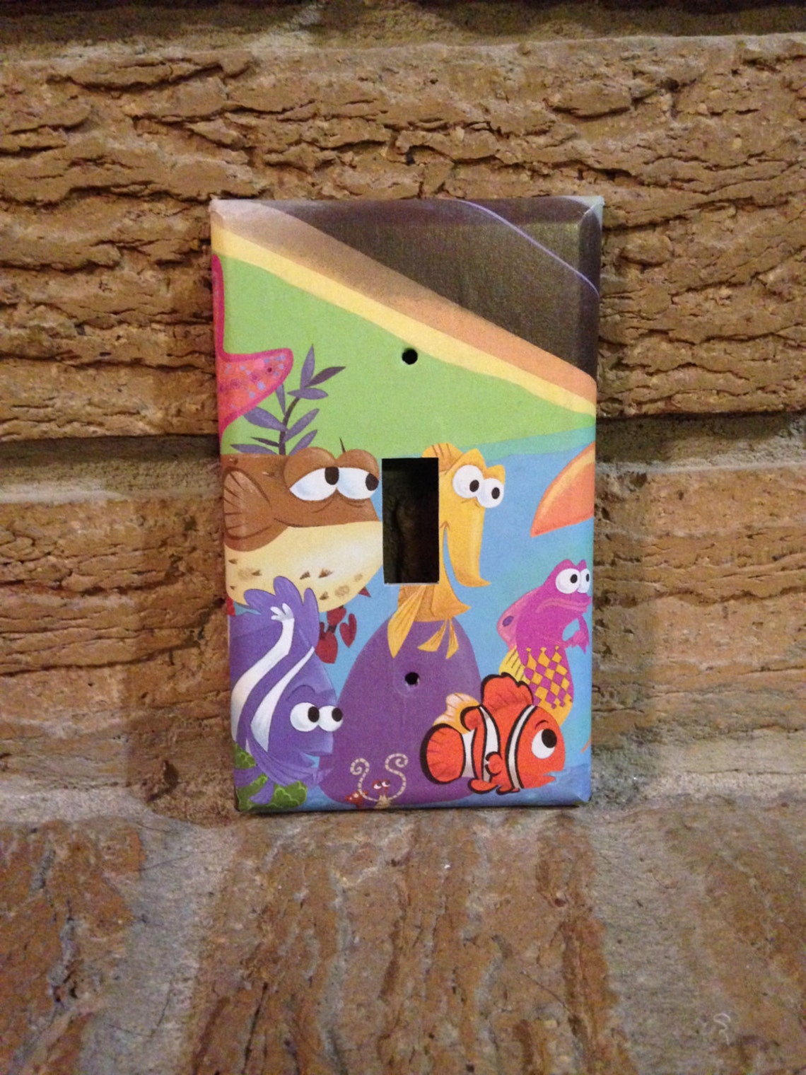 Finding Nemo Tank Life Light Switch Cover Gill Peach FN20 | Etsy