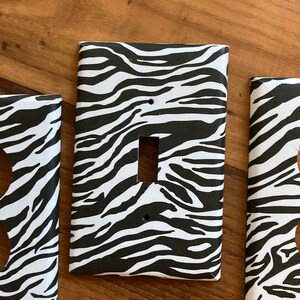 Zebra Print Light Switch and Electrical Outlet Covers - Etsy