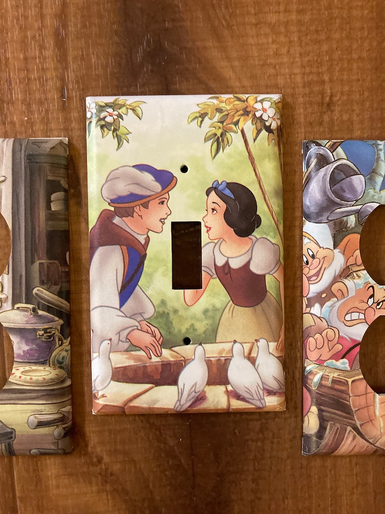 Snow White and the Seven Dwarfs Light Switch Cover and Electrical Cover ...