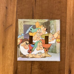 Snow White and the Seven Dwarfs Double Prong Light Switch Cover, Snow ...