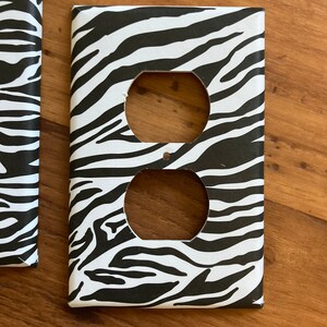 Zebra Print Light Switch and Electrical Outlet Covers - Etsy