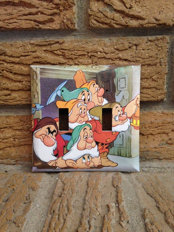 Snow White and the Seven Dwarfs Double Prong Light Switch - Etsy