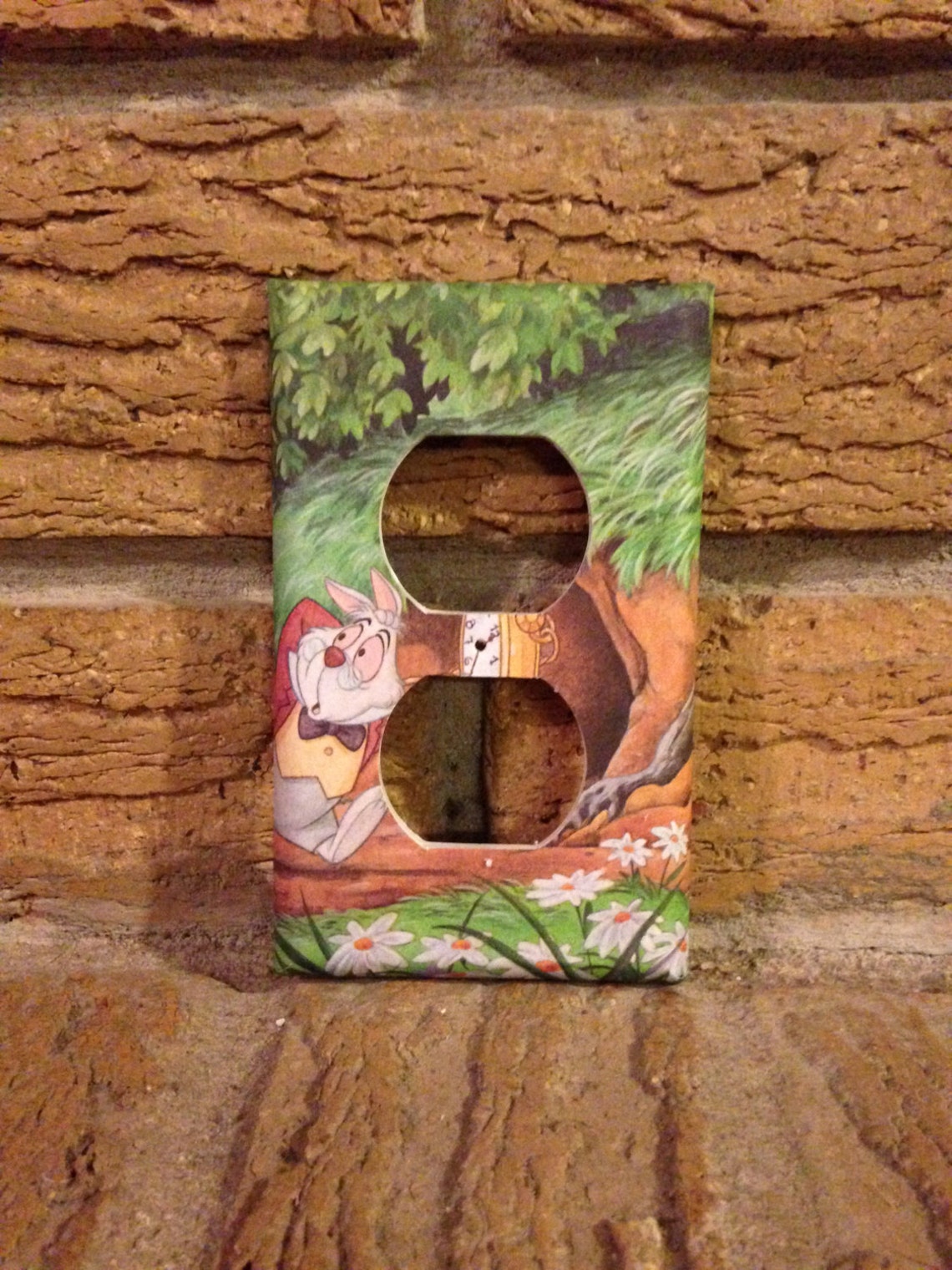 Alice in Wonderland White Rabbit Electrical Outlet Cover | Etsy
