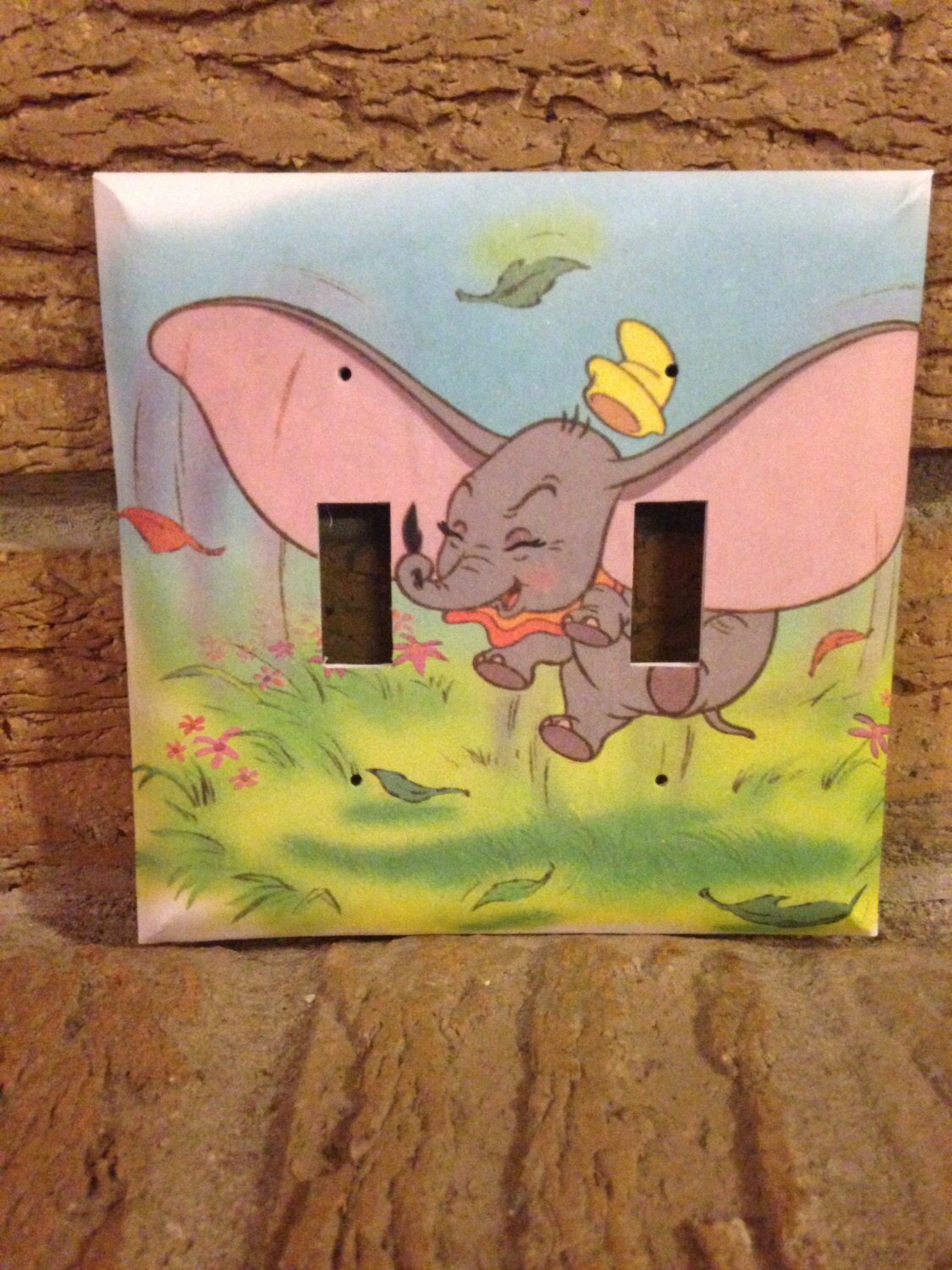Dumbo and His Magic Feather Double Prong Light Switch Cover - Etsy