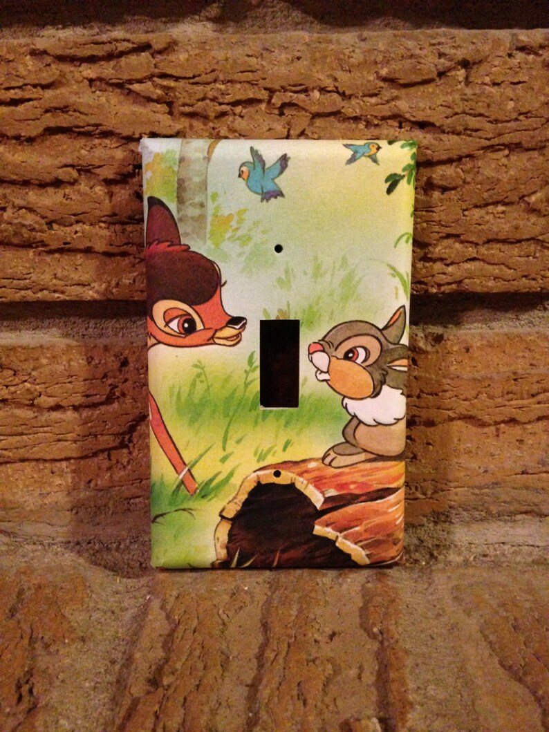 Bambi and Thumper Switchplate Light Switch Cover Bambi - Etsy