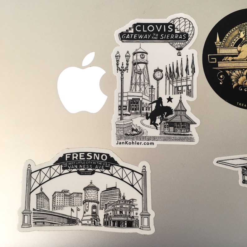 Fresno Van Ness Avenue Vinyl Sticker Die Cut 4 Inches Wide 2.5 - Etsy