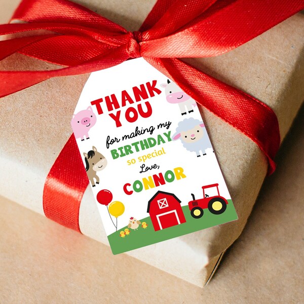 Farm Favor Tags - Etsy
