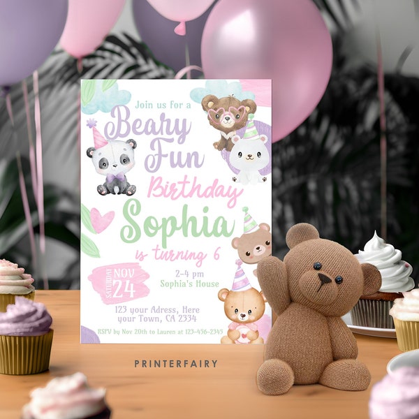 Bear Invitations - Etsy