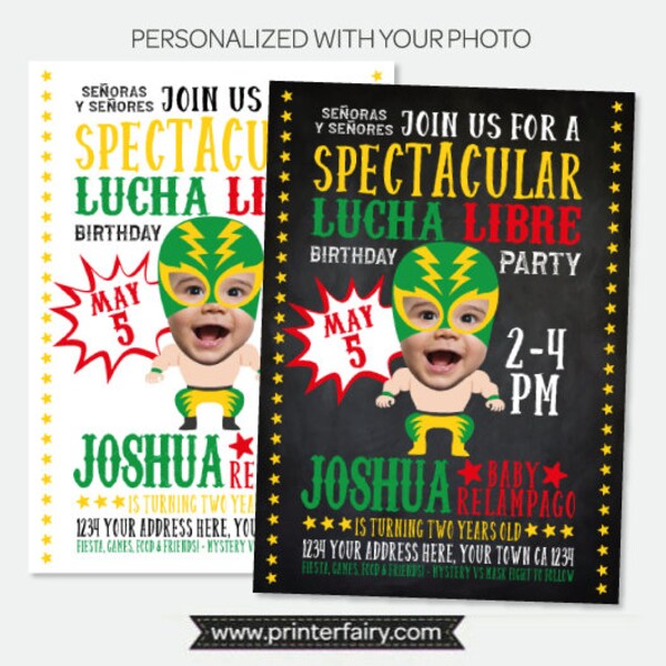 Wwe Birthday Invitations - Etsy
