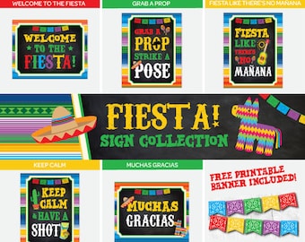 Fiesta Photo Booth Sign Fiesta Birthday Sign Fiesta Mexican Cactus Baby ...