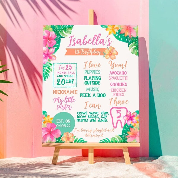 1st Birthday Luau - Etsy