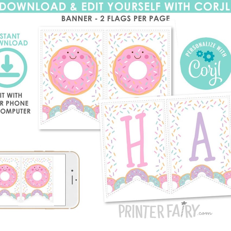 Donut Banner - Etsy
