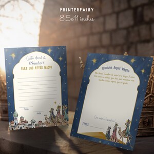 Carta Para Los Reyes Magos, Texto Y Dibujo, En Español, Editable ...
