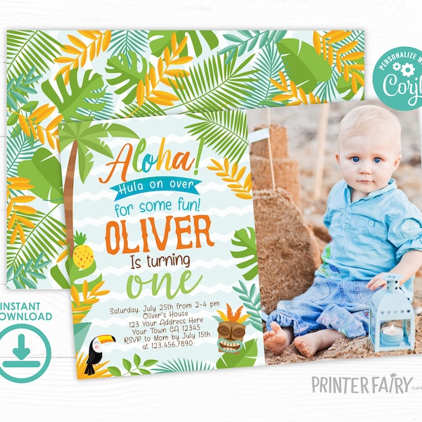 1st Birthday Luau - Etsy