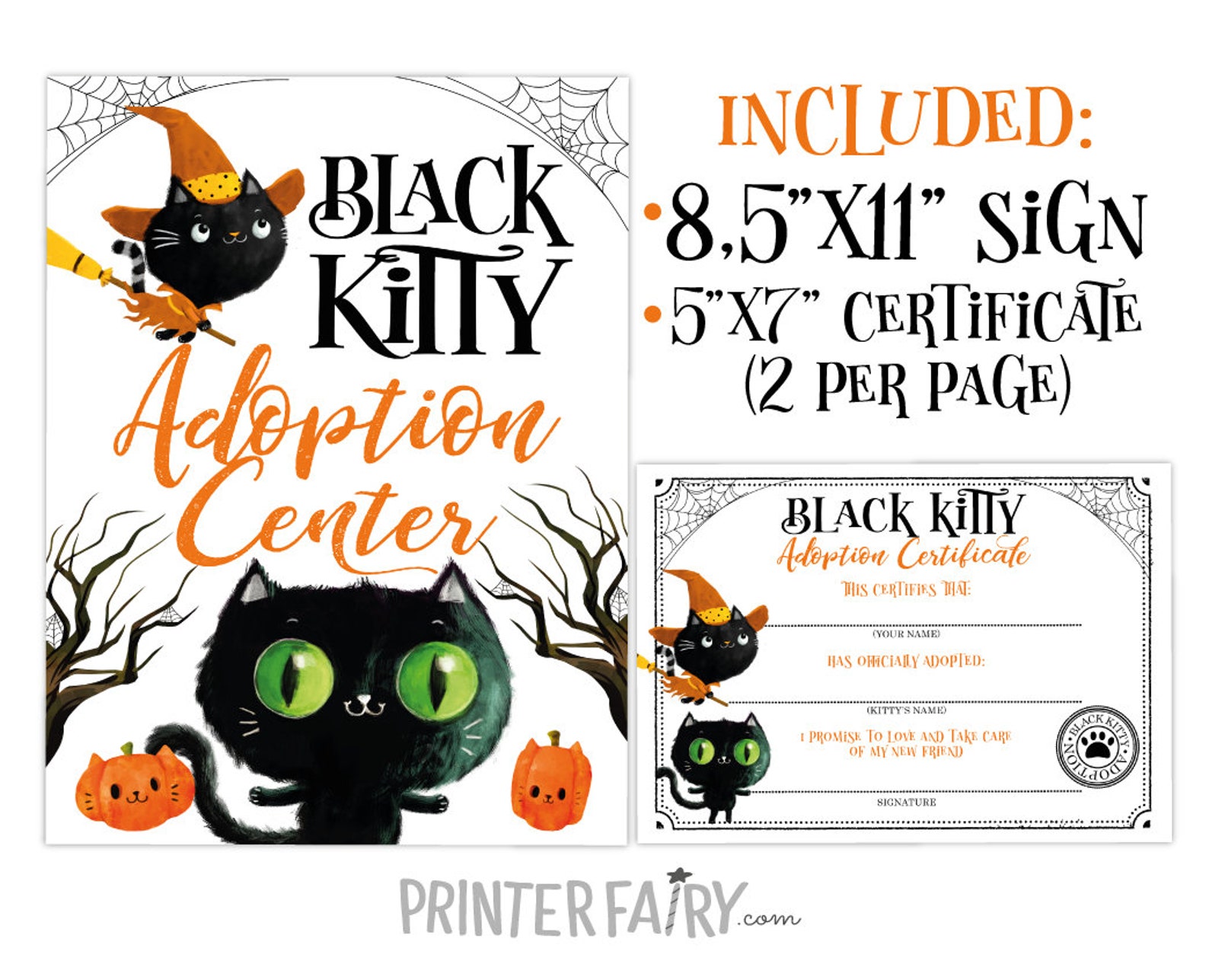 Kitty Cat Adoption Center Halloween Birthday Party - Etsy