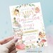 Editable Time Four Tea Partea 4th Birthday Invitation Fairytale ...