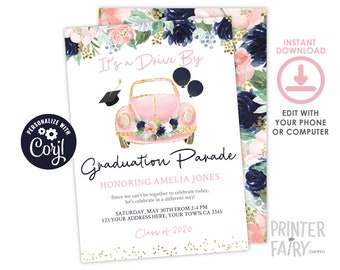 Drive by Graduation Party Invite - Etsy
