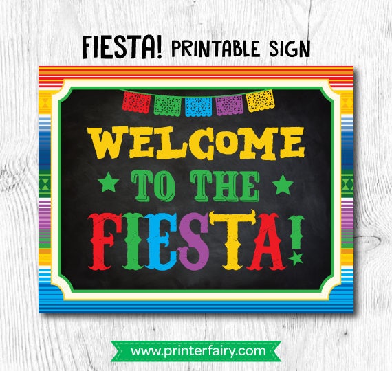 Fiesta Decorations Fiesta Sign Fiesta Baby Shower Fiesta | Etsy