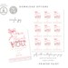 Pink Bow Coquette Party Favor Tags, Editable Template (digital Download ...