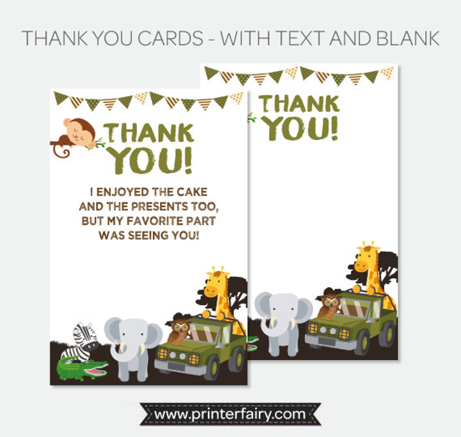 Safari Party Pack Safari Printable Decorations Jungle - Etsy